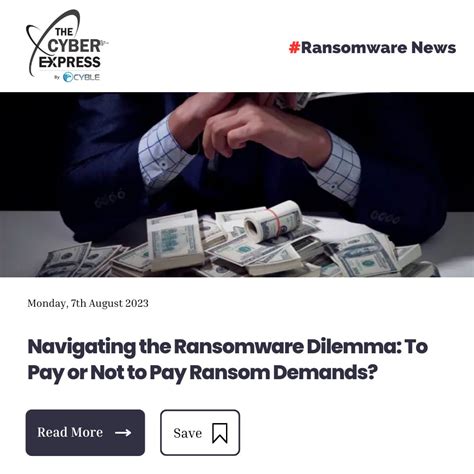 The Cyber Express By Cyble On Linkedin Ransoms Cyberattacks Cybersecurity Ransomwarenews