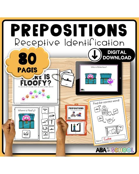 Preposition Visuals Preposition Receptive Identification Ablls