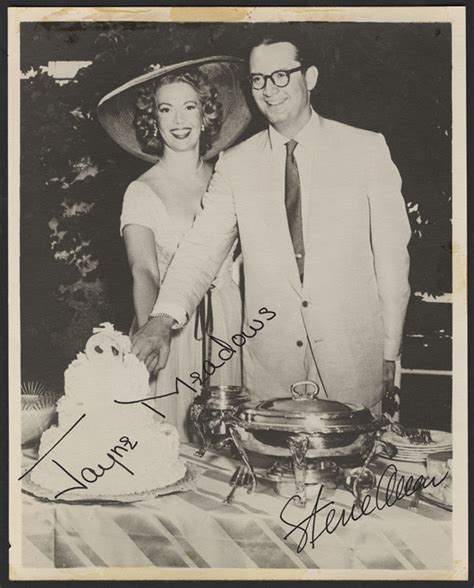 Lot Detail Jayne Meadows And Steve Allen Signed Photograph