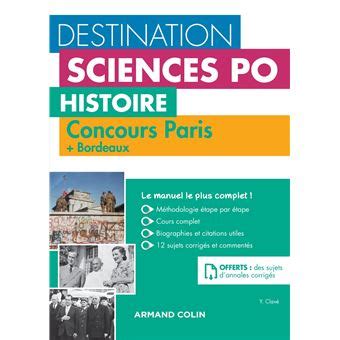 Destination Sciences Po Histoire Concours Paris Bordeaux Cours