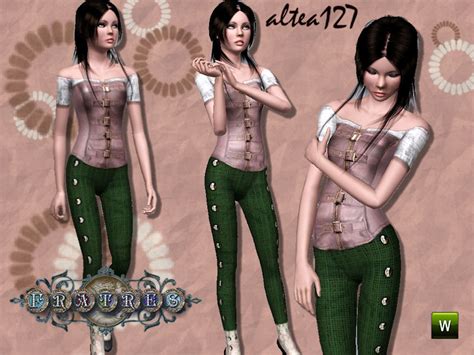 The Sims Resource Outfit F Teen Steampunk