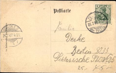 Ansichtskarte Postkarte Tornow Teupitz In Der Mark Tornows Idyll 1907 Manuskript