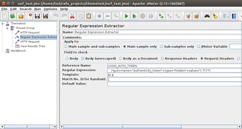 Jmeter Authenticity Token With Rails App Stack Overflow