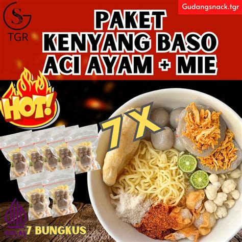 Jual Paket 7 Bungkus Baso Aci Ayam Suwir Mie Hotpot Instan Boci Ayam Mie Kaldu Food Shopee