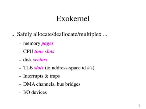 Ppt Exokernel Powerpoint Presentation Free Download Id 3645167