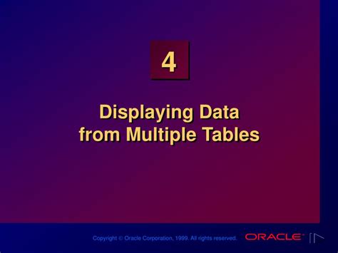 ppt displaying data from multiple tables powerpoint presentation