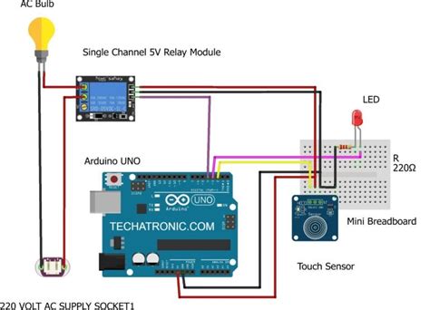 Touch Sensor With Arduino Arduino Touch Switch Techatronic