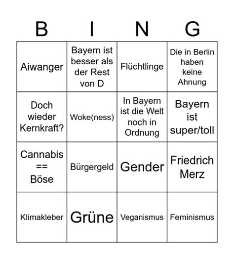 Söder Bingo Card
