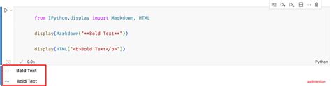 Printing Bold Text In Python Console Gui Web Pdf Logging Jupyter Notebook