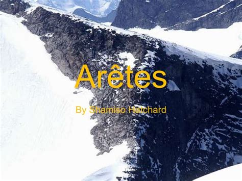 Arêtes Pptx