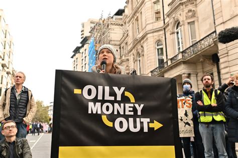Greta Thunberg Joins Climate Activists In London At Energy Intelligence
