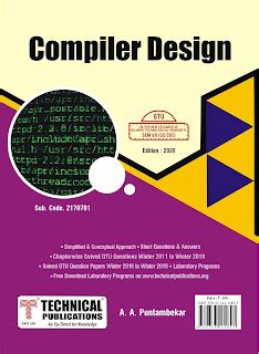Compiler Design Technical Publication Free Pdf Cd