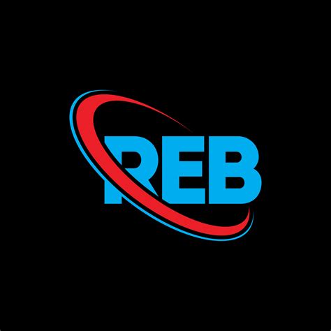 Logotipo De Reb Letra Reb Diseño Del Logotipo De La Letra Reb