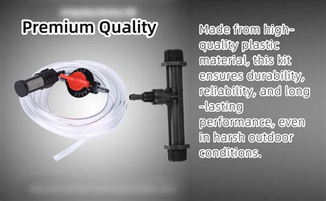 G3 4 Garden Irrigation Device Kit Fertilizer Injector Switch Filter Water Tube