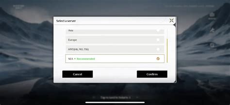 Server Selection Guide Wuthering Waves