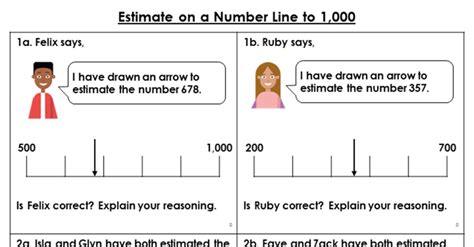 05 1 Estimate On A Number Line To 1 000 Classroom Secrets