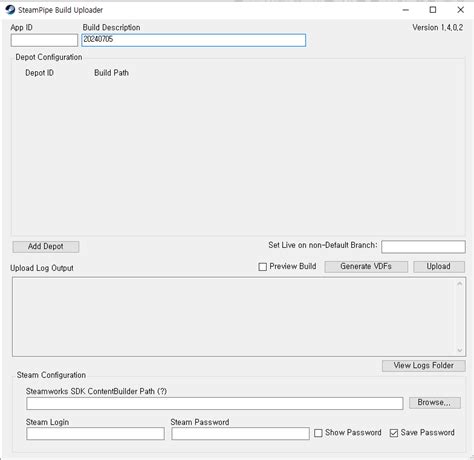 Steamworks 스팀sdk로 내 게임 업로드 And 업데이트 하기