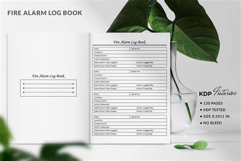Fire Alarm Log Book Graphic By Moriom · Creative Fabrica