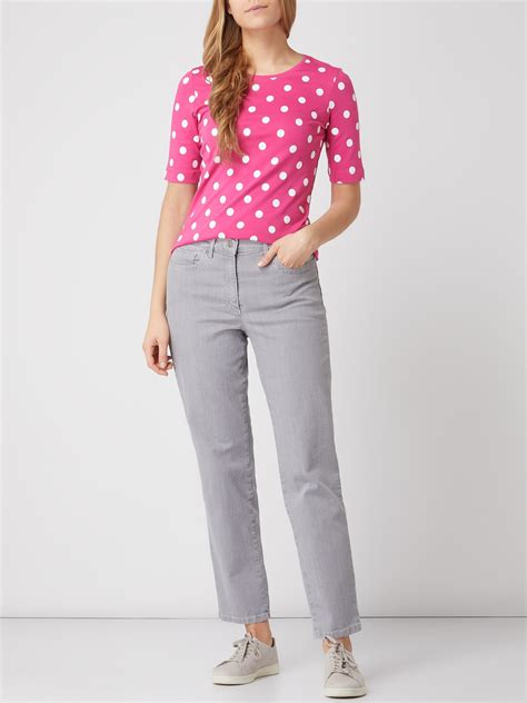 Zerres Comfort Fit Jeans Met Stretch Model Greta In Lichtgrijs