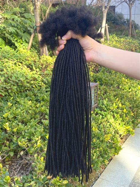 Handmade 100 Human Hair Natural Black Mirco Loc Extensions