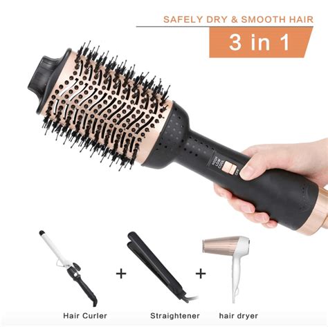 Haartrockner multifunktionaler In One Warmluftbürste und Volumizer Vr Gold Design
