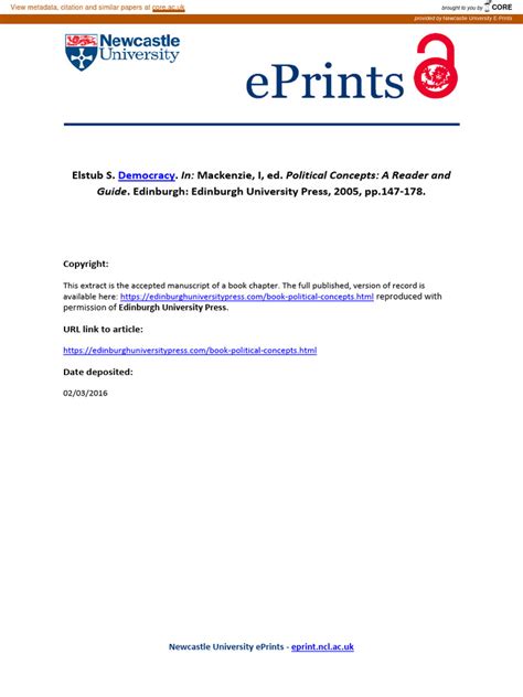 Democracy Pdf Deliberation Deliberative Democracy