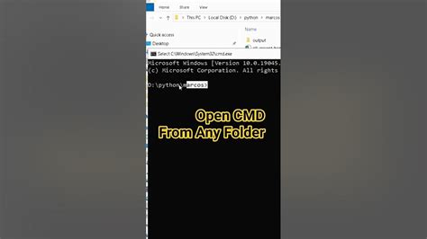 Open Cmd From Any Folder Computertricks Cmd Tips Tricks Commandprompt Youtube