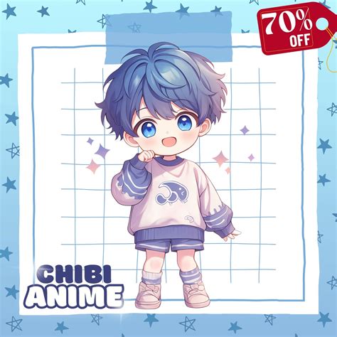 Custom Chibi Anime Custom Chibi Commission Chibi Character Original