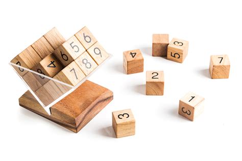Wooden Sudoku Cube Puzzle Kubiya Games