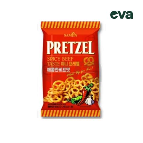 [korea Made] Samjin Mini Pretzel Spicy Beef Taste 85g Lazada