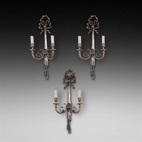Threebrasswalllightsofneoclassicalform Church Street Antiques