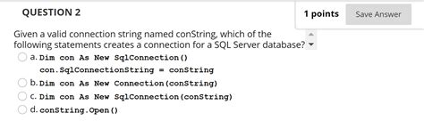 Solved Question 2 1 Points Save Answer Given A Valid