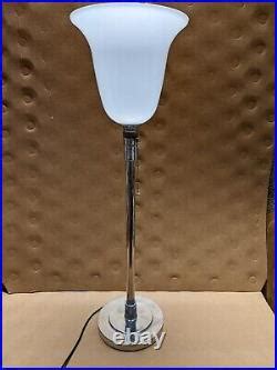 Lampe art deco Rare lampe MAZDA moderniste art déco époque 1930 couleur