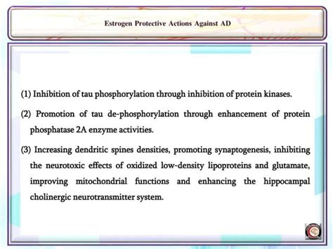 Alzheimers Disease And Sex Hormones Ppt