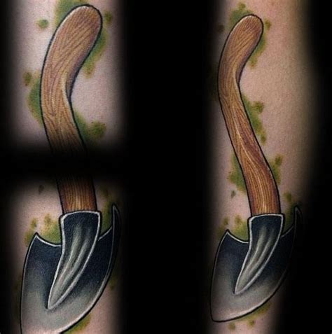 30 Shovel Tattoo Designs For Men