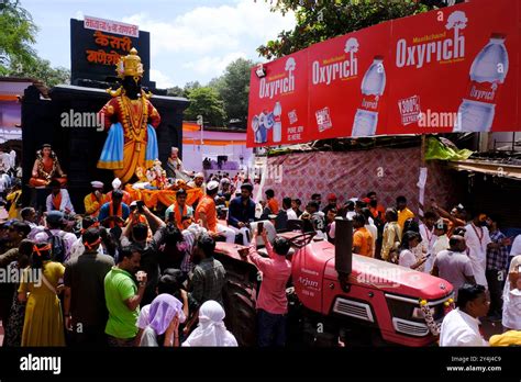 Pune India September 17 2024 Kesariwada Ganpati Ganesh Immersion