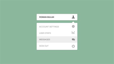 Dropdown Menu UI Design UI UX