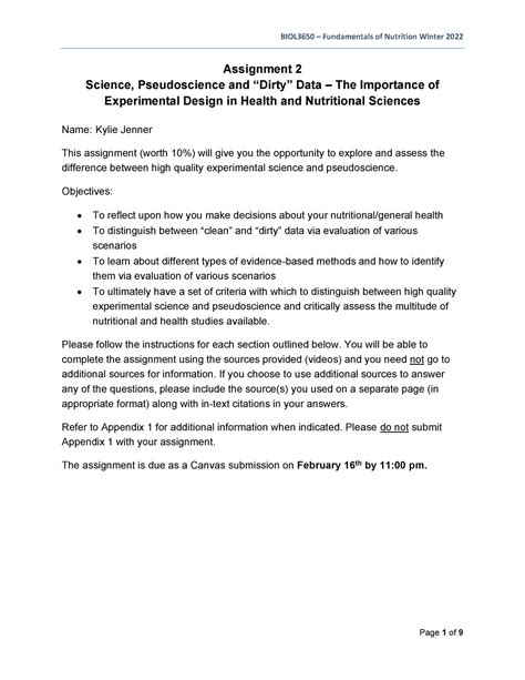 Assignment 2 Science And Pseudoscience By Kylie Jenner Assignment 2