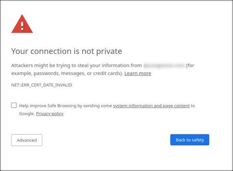 Certificate Error Navigation Blocked How To Solve And Fix