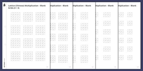 👉 Lattice Chinese Multiplication Blank Grids Beyond Maths