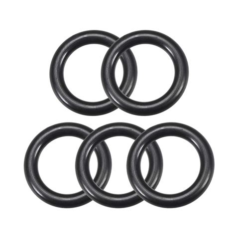 Sourcing Map 5Stk Fluorkautschuk O Ringe Ringdichtung Schwarz 13 Mm X