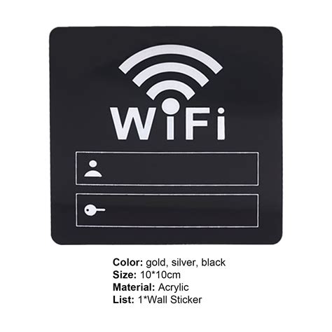 Wifi Signage Removable Self Adhesive Public Shop Wifi Password Sticker Sticker Ebay