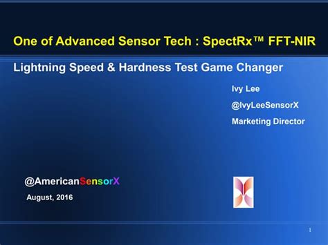 Advanced Sensor Tech Spectrx™ Lightning Speed And Hardness Test Game