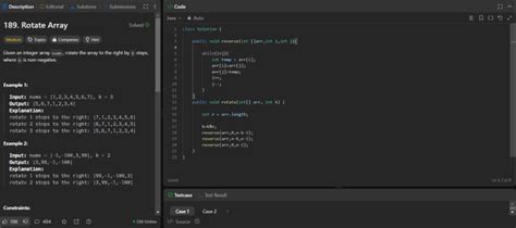 Problemsolvingjourney Day2 Leetcode Rotatearray Java Omprakash Khatua