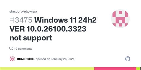 Windows 11 24h2 Ver 100261003323 Not Support · Issue 3475
