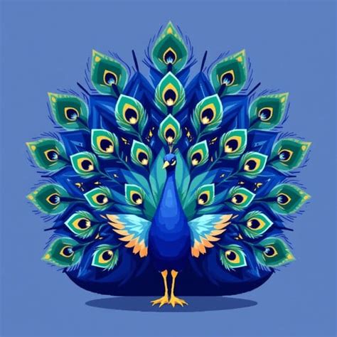 Free Majestic Pixel Peacock Image Pixel Geometric Digital Download At Stockcake