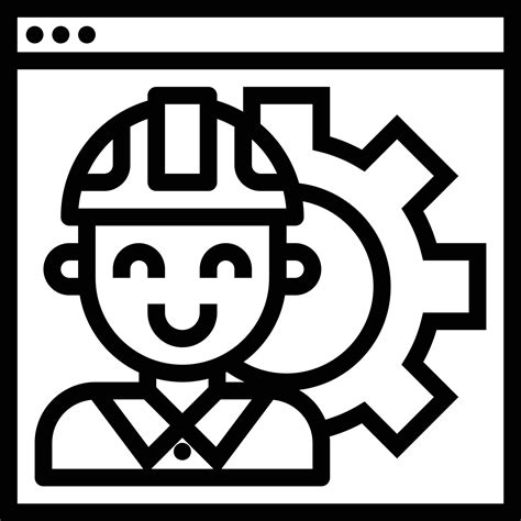 Engineering Support Website Software Development Outline Icon Vector Art At Vecteezy