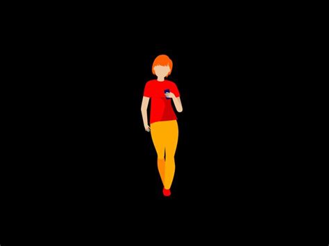 Woman Walk Cycle Animation Walk Cycle Motion Design Animation Motion Graphics Animation