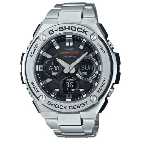 Buy Casio G604 G Shock Silver G Steel GST S110D 1ADR Analog Digital