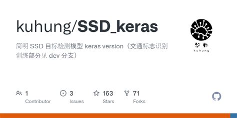 GitHub kuhung SSD keras 简明 SSD 目标检测模型 keras version交通标志识别 训练部分见 dev 分支